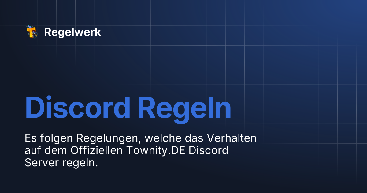 Discord Regeln | Regelwerk